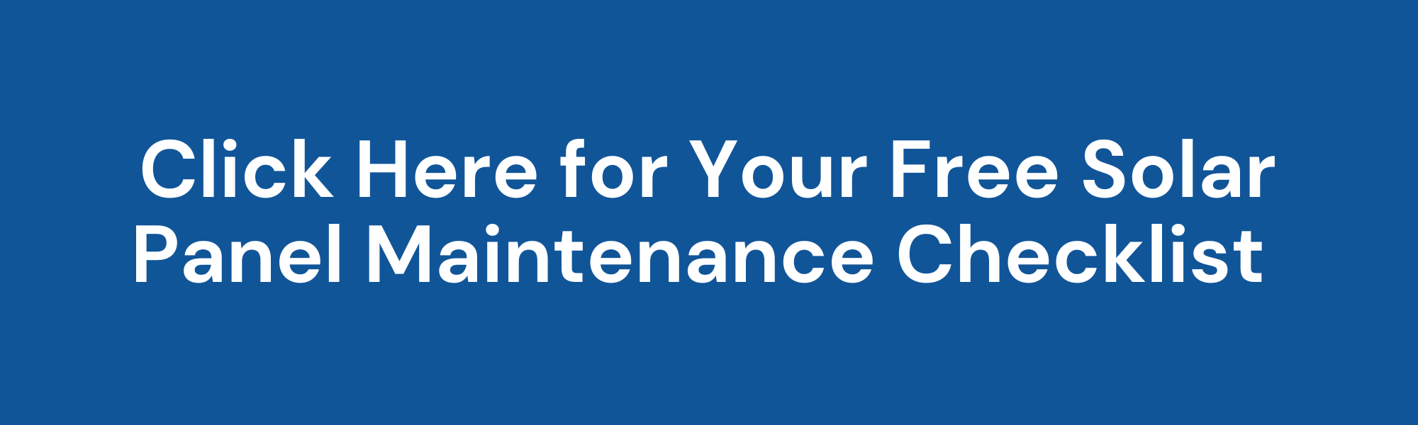 Free Solar Panel Maintenance Checklist PDF